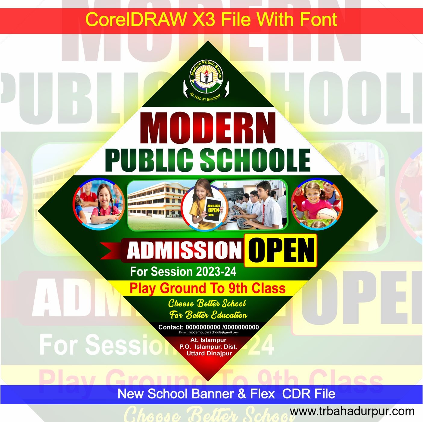 School banner design - Trbahadurpur